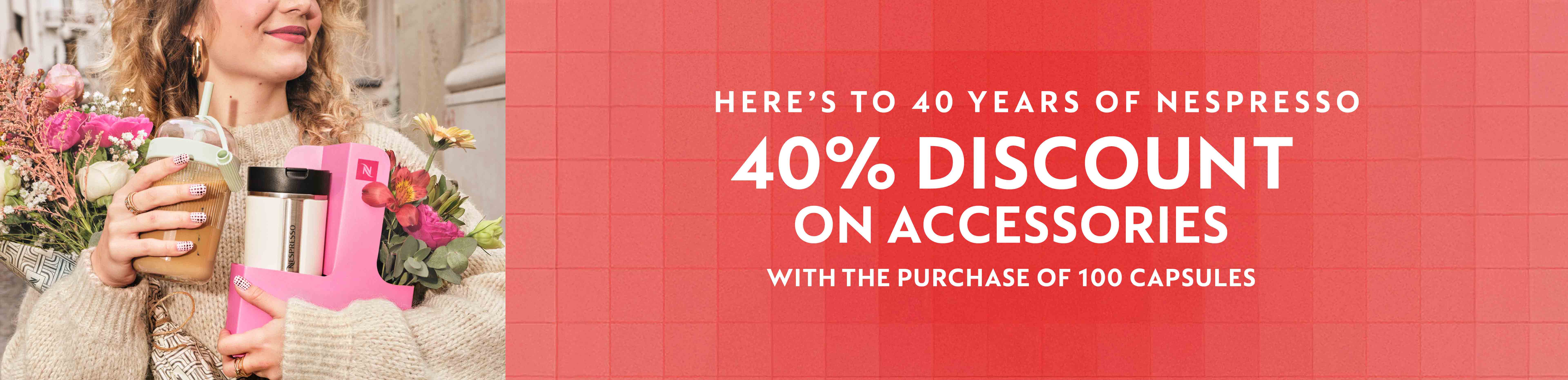 40 Years Anniversary Accessories promotion - February 2026 ENG | Nespresso Slovenia